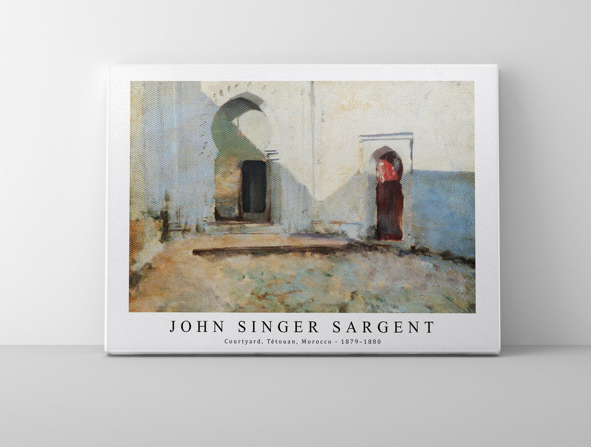 John Singer Sargent - Courtyard, Tétouan, Morocco (ca. 1879–1880)| MPCANVAS