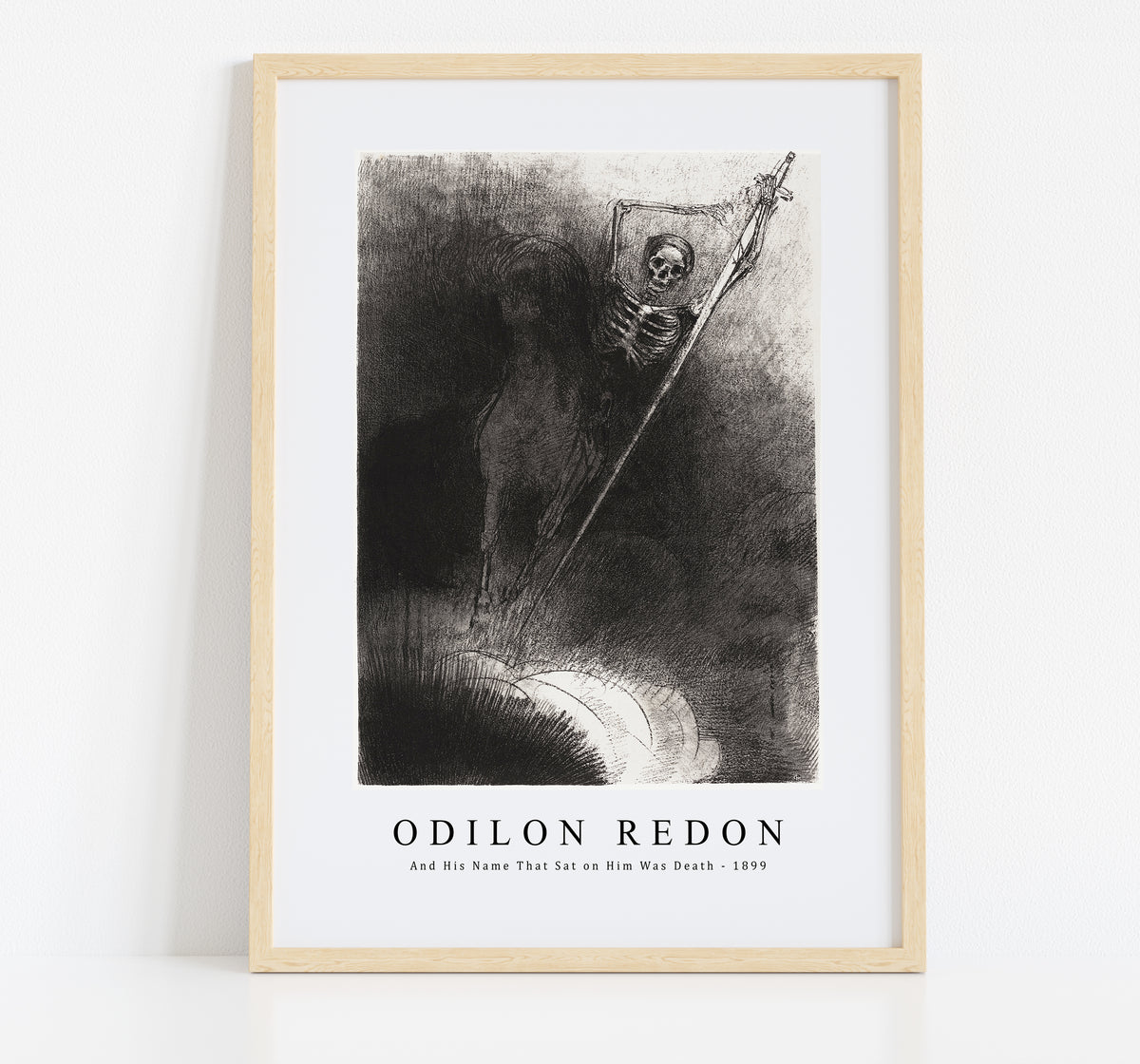 Odilon Redon - And His Name That Sat on Him Was Death 1899| MPCANVAS